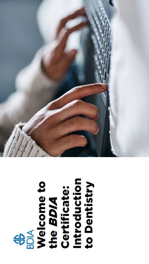 BDIA Certificate: Introduction to Dentistry Guide - BDIA